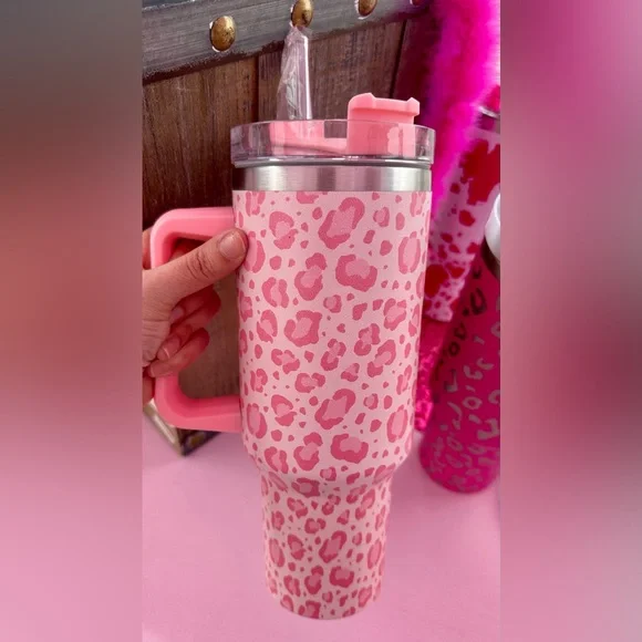 light pink leopard print